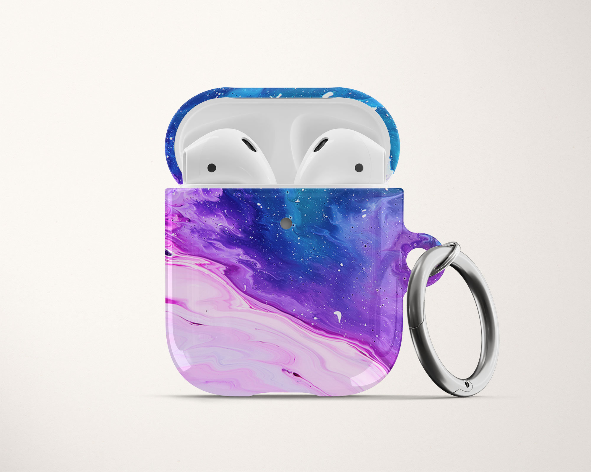 Pink Purple Paint Splatter Airpod Case for Airpods Pro Hard | Etsy