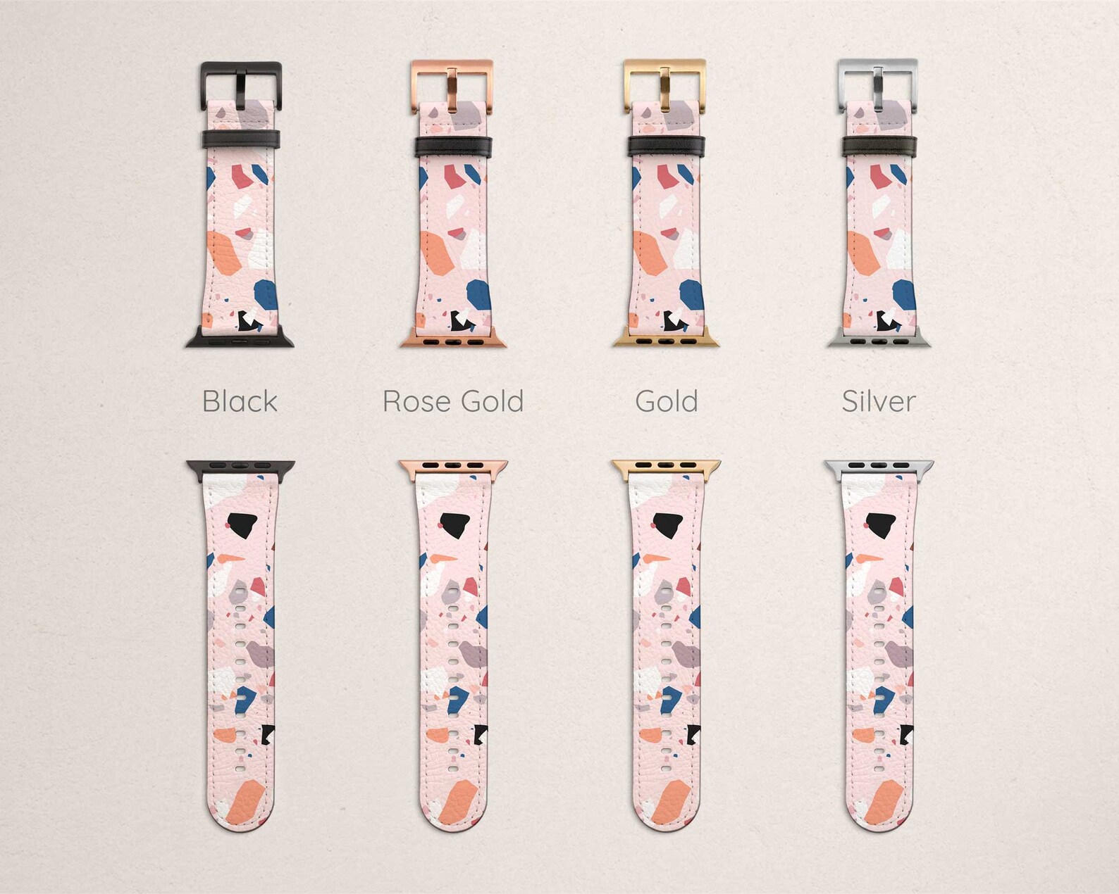 Pink Apple Watch Band Terrazzo Watch Band Girly Watch Band 38mm 40mm ...