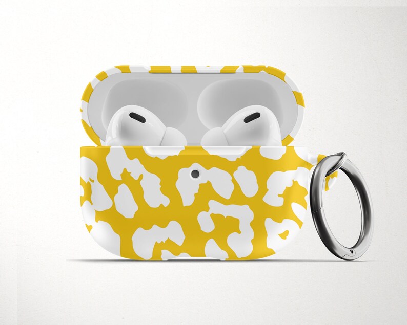 Cheetah Print Mustard Yellow Airpod Case for Airpods Pro Hard | Etsy