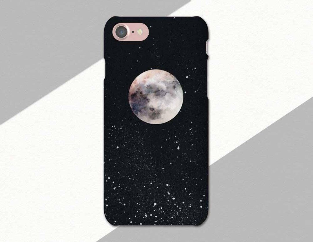 Moon iPhone Case, iPhone 6 Case, Minimal Moon Phone Case, iPhone 7 ...