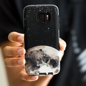Moon iPhone Case Space Black iPhone XS Case Moon Case for iPhone X Case ...