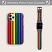 Black and Rainbow Striped LGBTQ Pride Apple Watch Band Gay Pride Apple ...