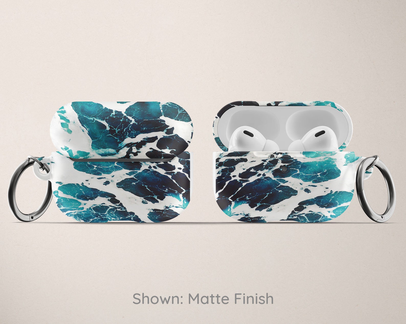 Aqua Marble Airpod Case for Airpods Pro Hard Cover With - Etsy