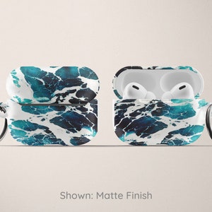 Aqua Marble AirPod Case for Airpods Pro Hard Cover With Keychain Ocean ...