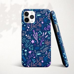 Blue Floral Aesthetic Samsung Galaxy S10 Plus Case With Flowers Galaxy ...