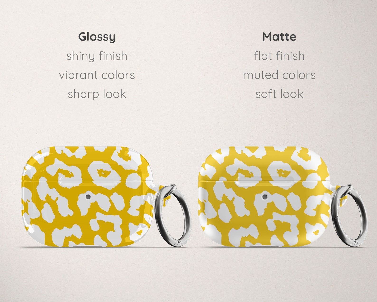 Cheetah Print Mustard Yellow Airpod Case for Airpods Pro Hard | Etsy