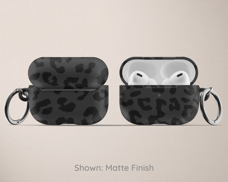 Black Cheetah Print AirPod Case for Airpods Pro Hard Cover With ...