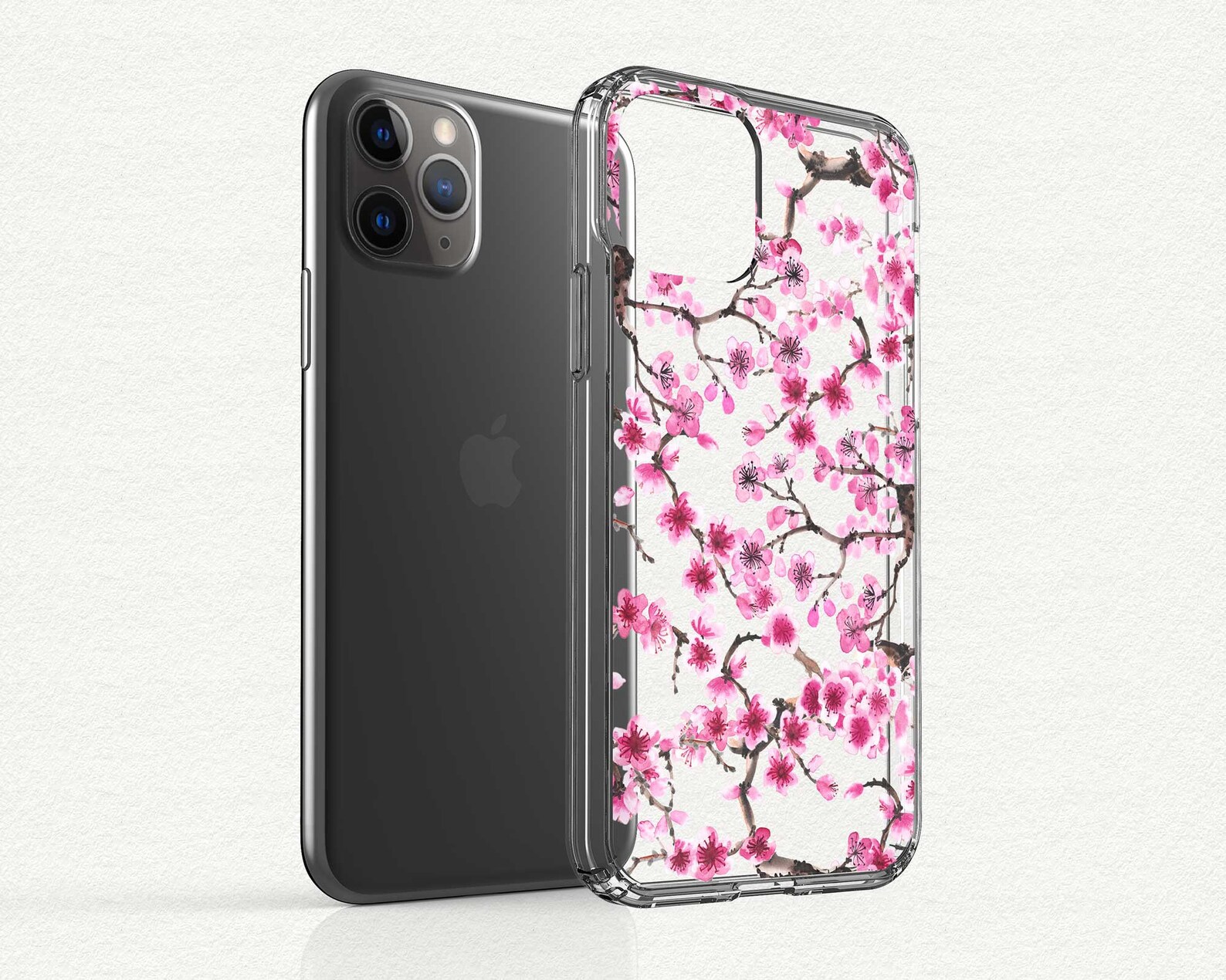 Cherry Blossom Clear Phone Case for Apple Iphone Samsung - Etsy
