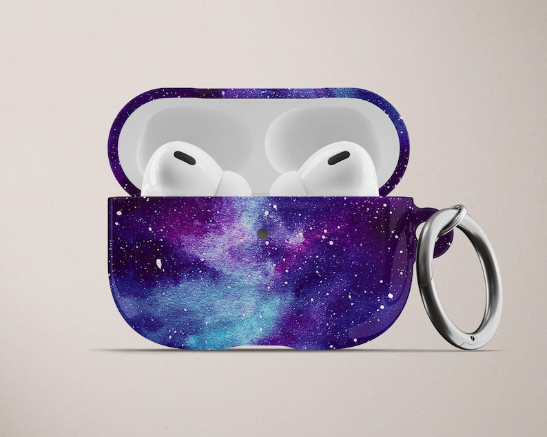 Purple Outer Space Airpod Case for Airpods Pro Hard Cover With - Etsy