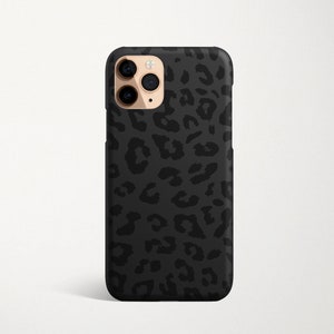 IPhone 13 Pro Subtle Black Leopard Print Case Black iPhone 13 Phone ...