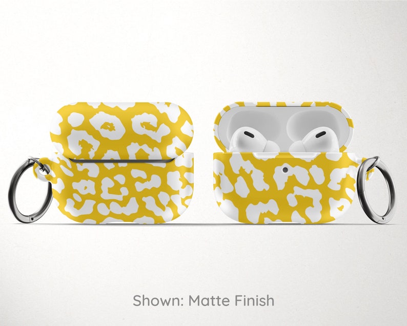 Cheetah Print Mustard Yellow Airpod Case for Airpods Pro Hard | Etsy