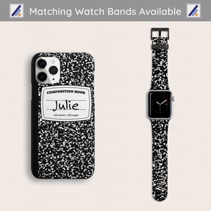 Composition Notebook Custom Name iPhone Case Back to School iPhone X ...