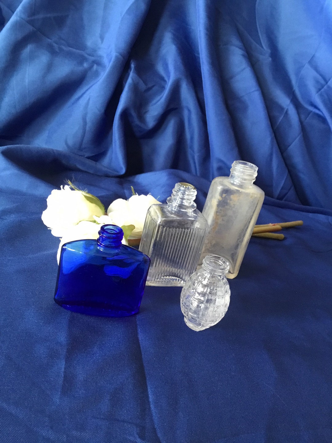 Lot of 4 Vintage Perfume Bottles 1920s-1940s Ambrosia and Evening in ...