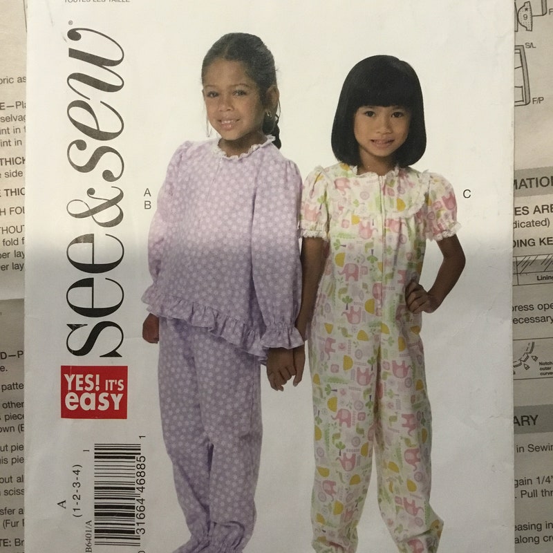 Girls Pajama Pattern - Etsy