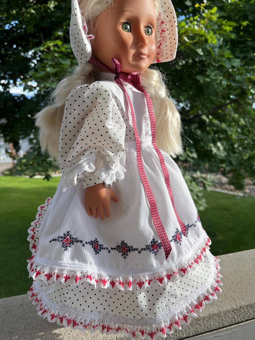 Prairie Dress Ensemble for American Girl or Our Generation 18 Inch Doll ...