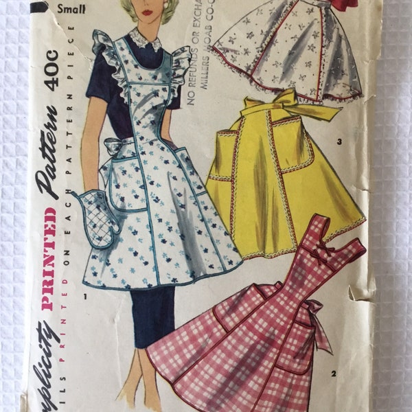 1950s Apron Pattern - Etsy