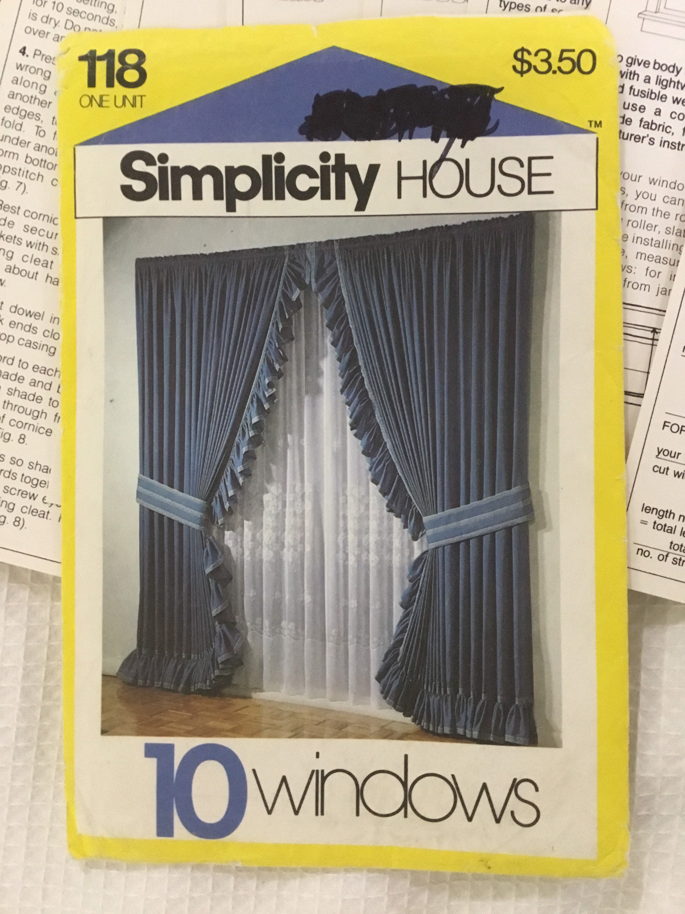 1981 Simplicity House 118 Window Treatments Sewing Pattern - Etsy