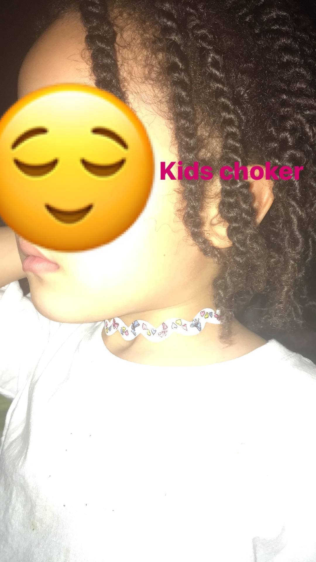 Kids white multicolor zig zag choker necklace - Etsy.de