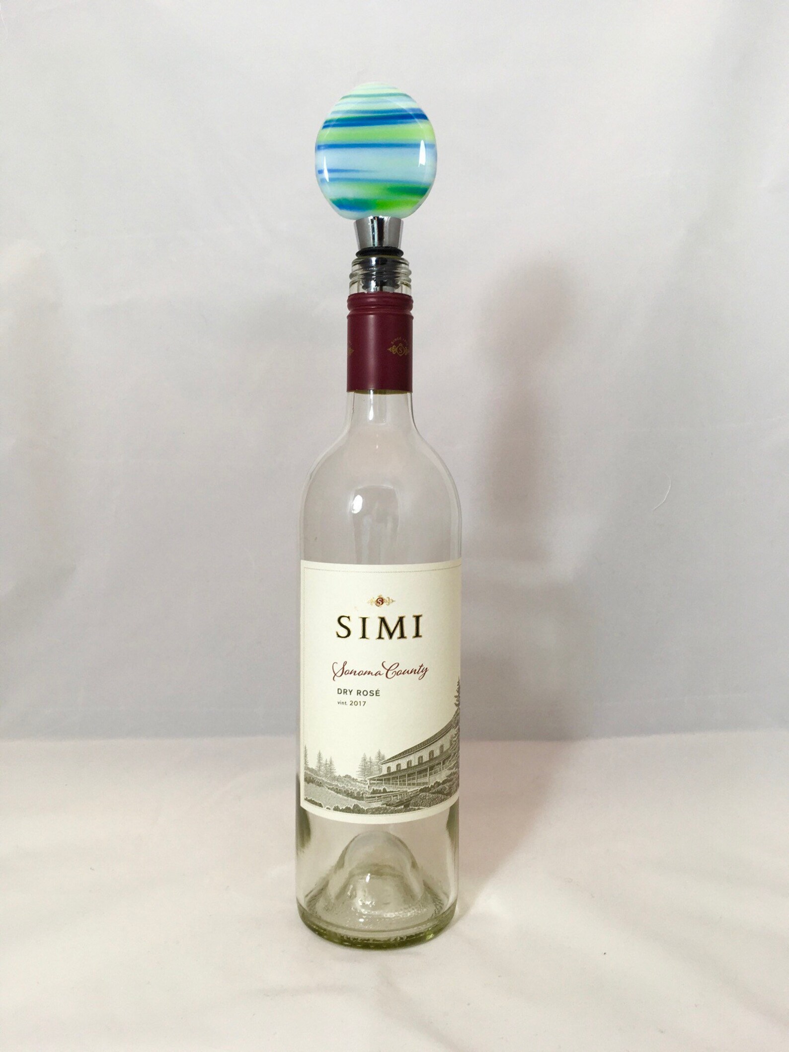 Glass Wine Bottle Topper Unique Hostess Gift - Etsy