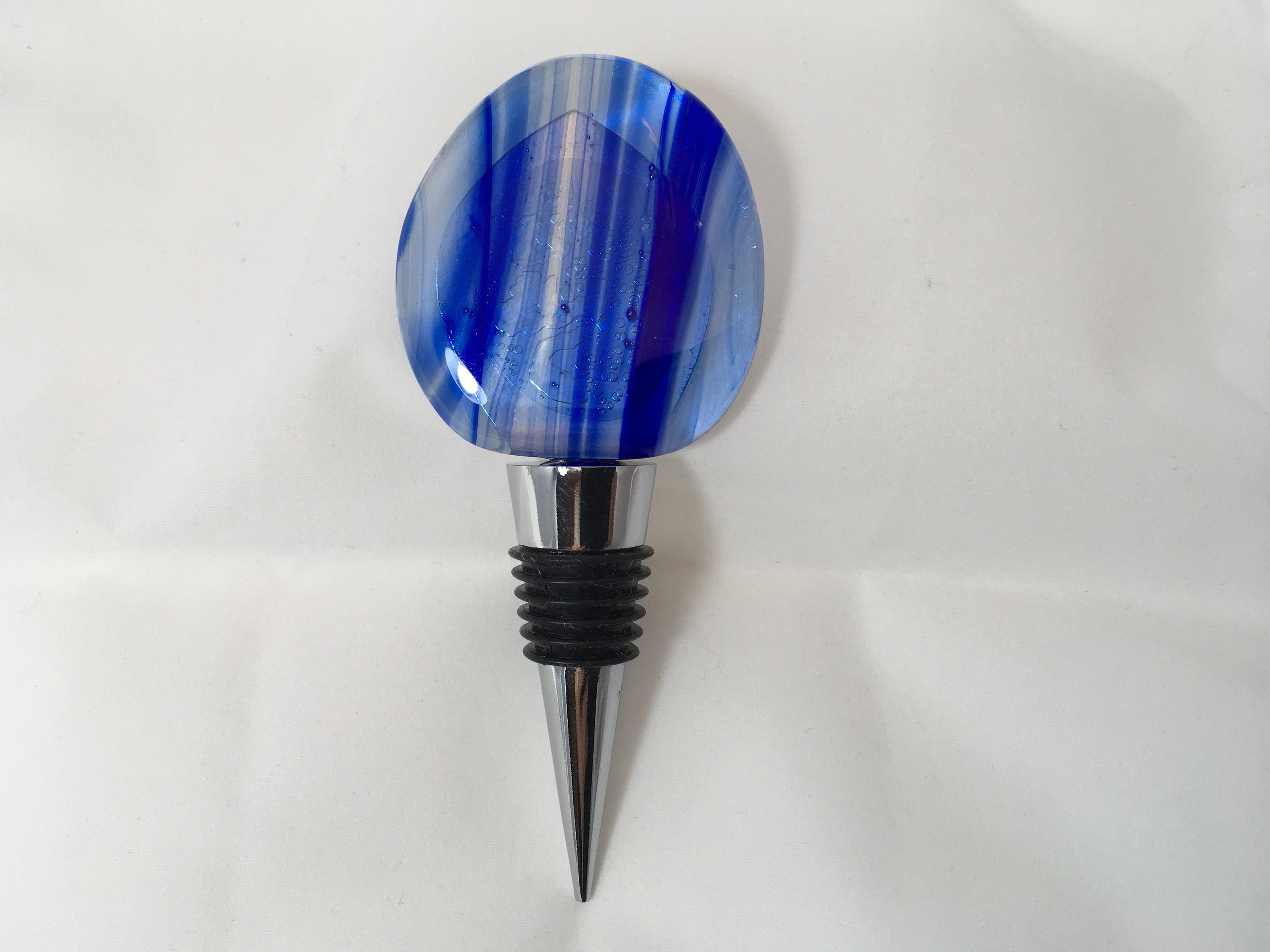 Glass Wine Bottle Topper Unique Hostess Gift - Etsy
