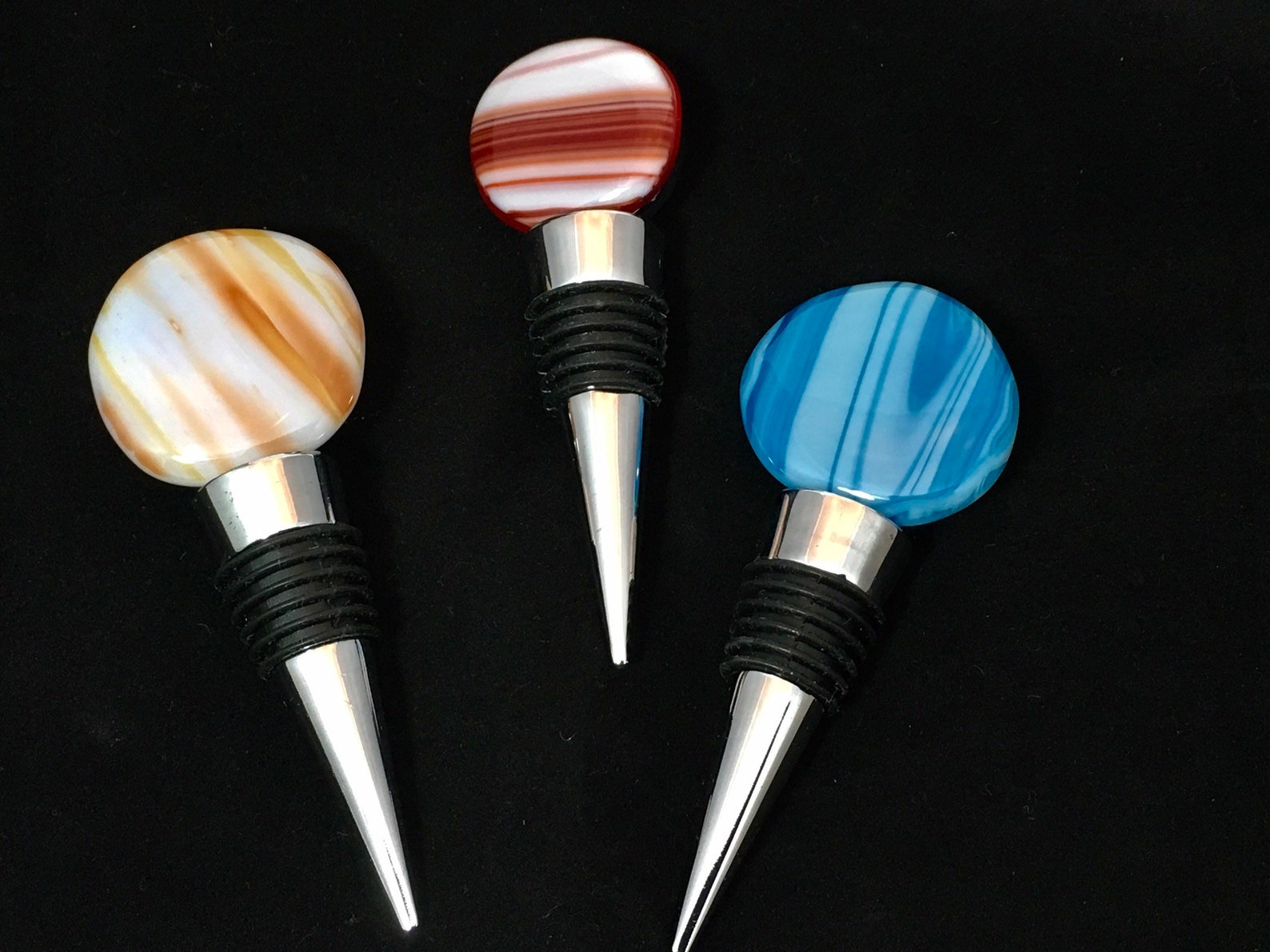 Glass Wine Bottle Topper Unique Hostess Gift - Etsy