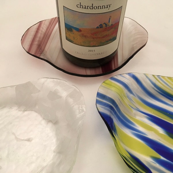 Fused Glass Wine Bottle - Etsy