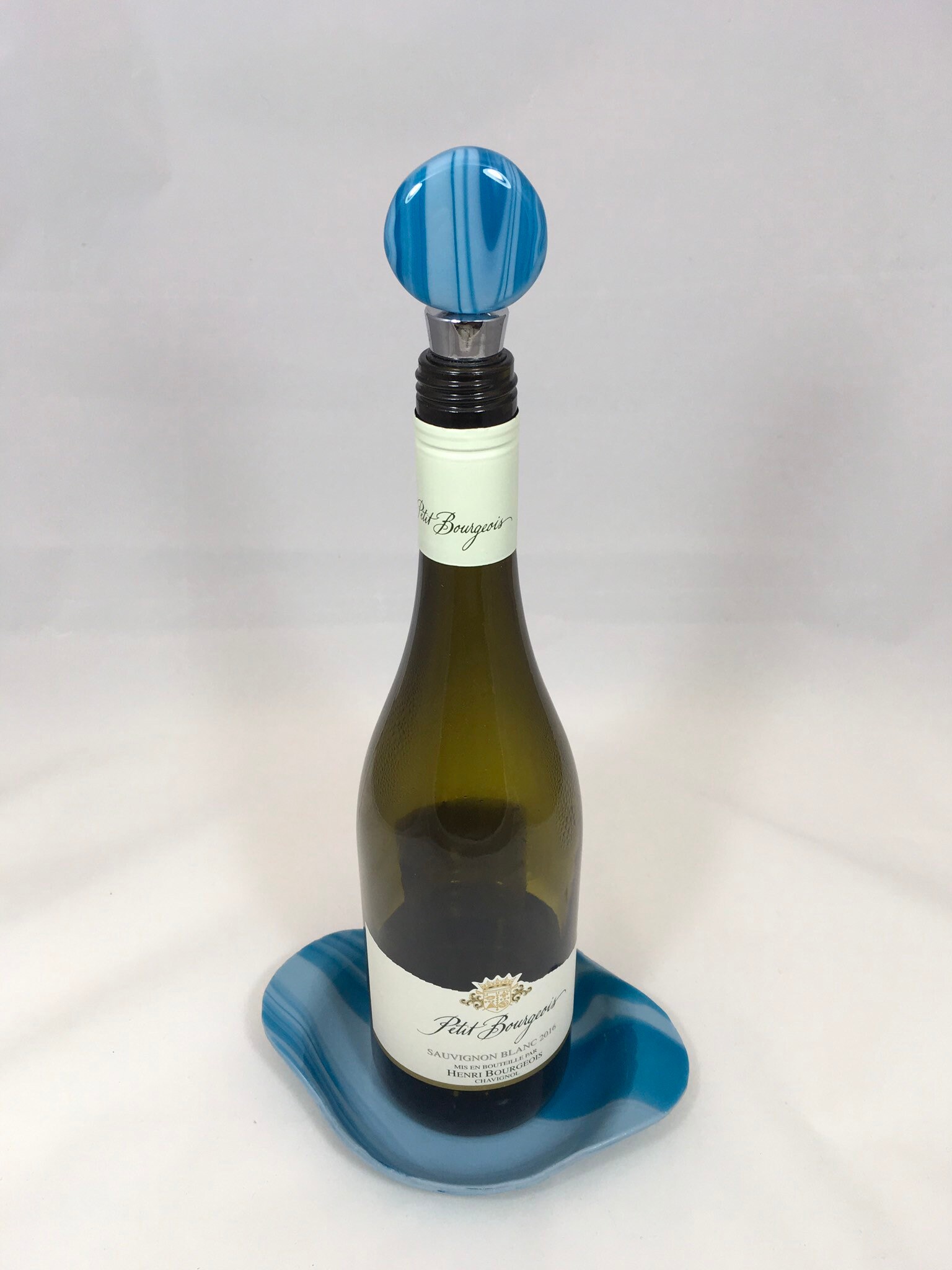 Glass Wine Bottle Topper Unique Hostess Gift - Etsy