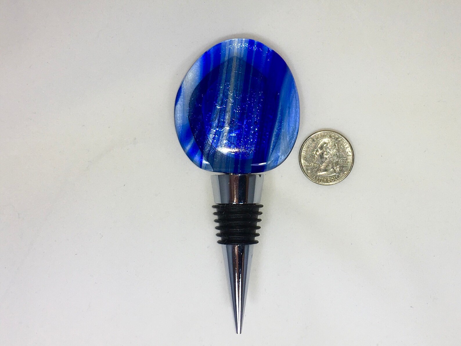 Glass Wine Bottle Topper Unique Hostess Gift - Etsy