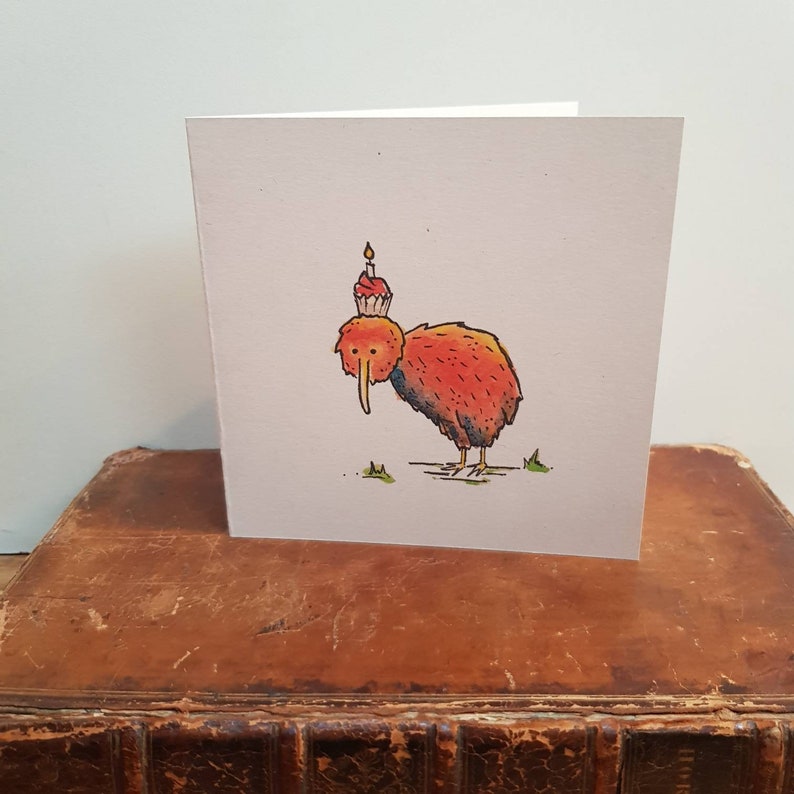 New Zealand Kiwi Bird Birthday Card Cupcake Personalised - Etsy UK