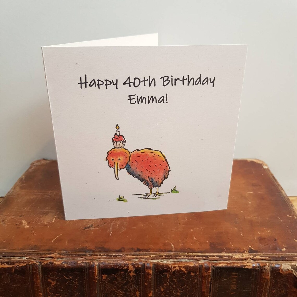 New Zealand Kiwi Bird Birthday Card Cupcake Personalised - Etsy UK