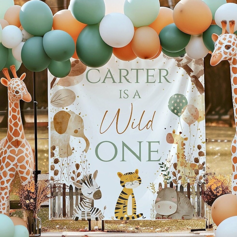 Wild One Backdrop - Etsy