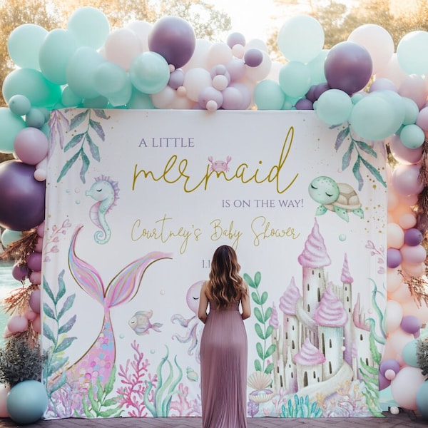 Mermaid Backdrop - Etsy