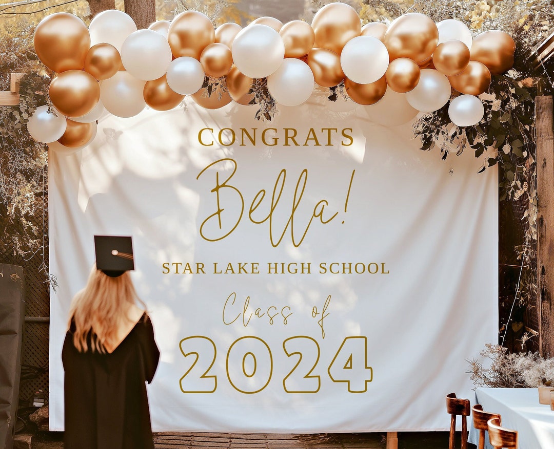 Graduation Backdrop Class of 2025, Custom Personalized Backdrop, ANY ...