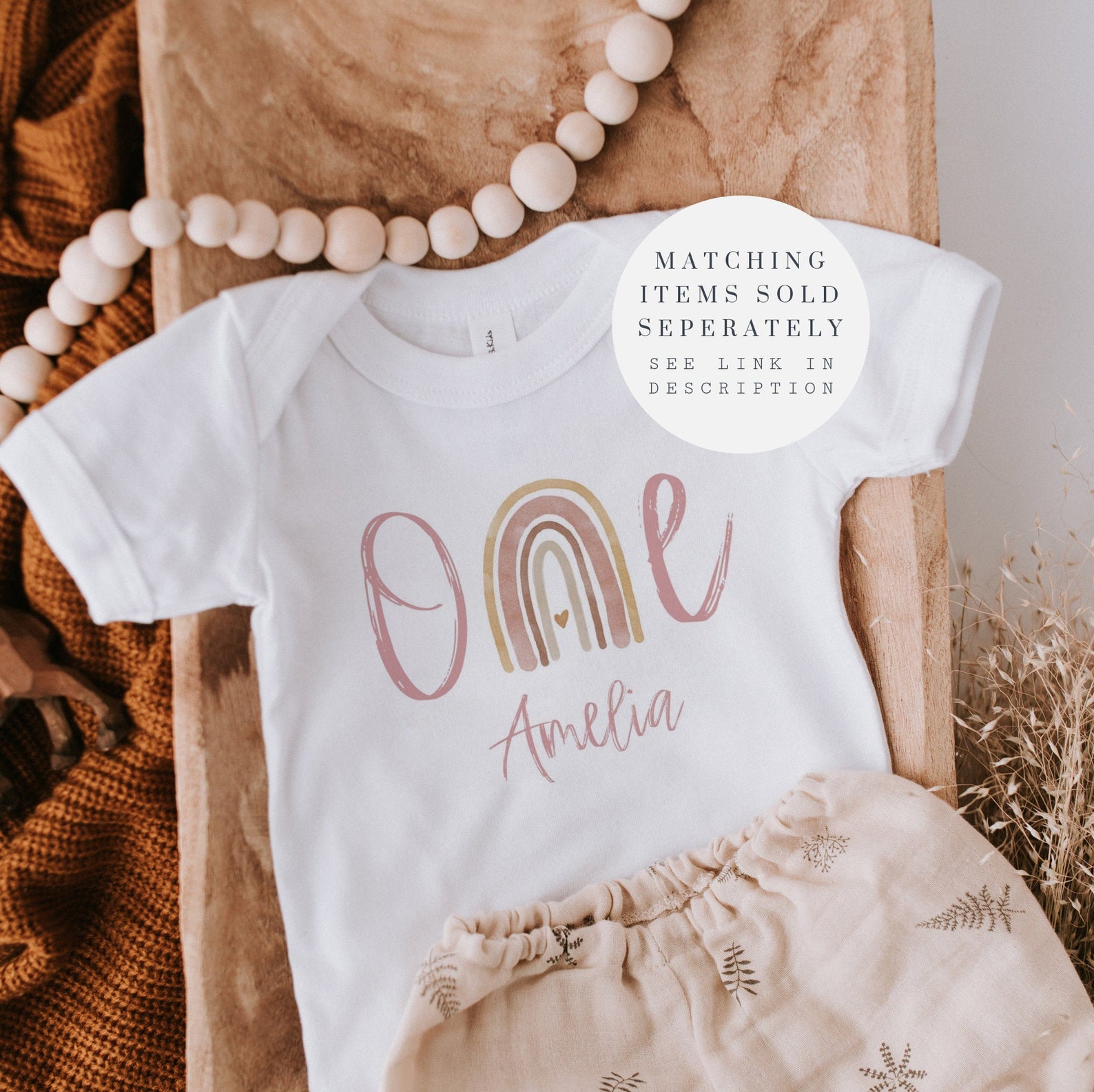 Editable Boho Rainbow Banner First Birthday Editable Modern | Etsy