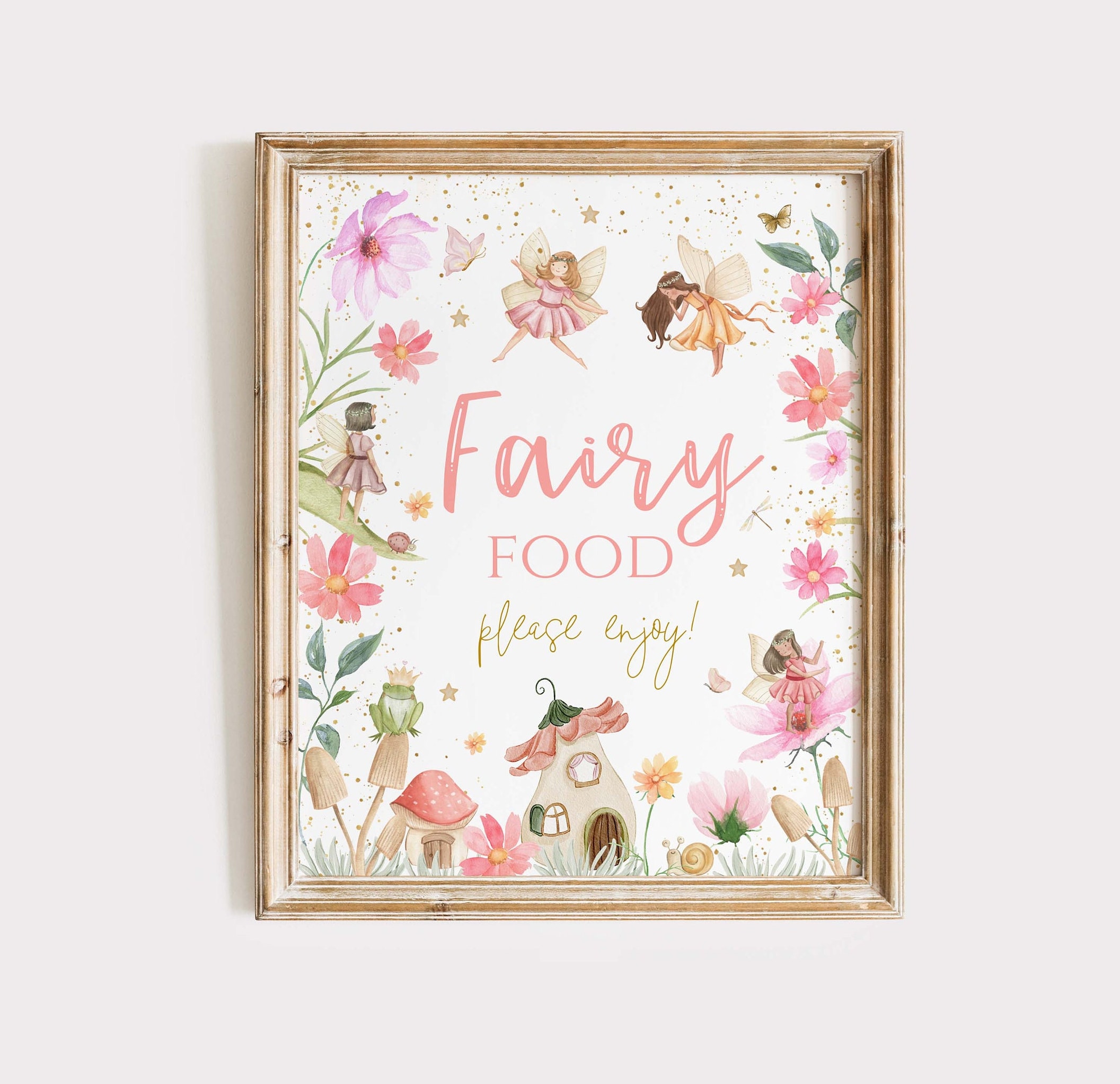 Fairy Food Table Sign,printable Food Sign, Fairy First Birthday Party ...