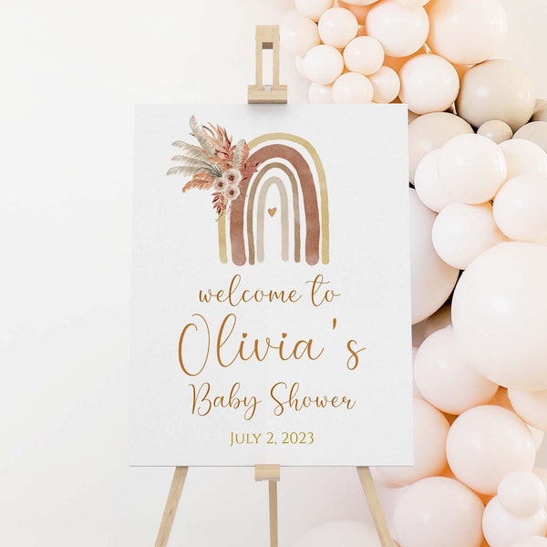 Rainbow Party Sign - Etsy