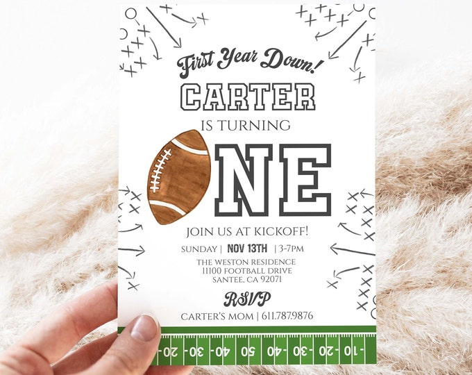 First Birthday Svg, Football One Svg, First Birthday Png, Football One ...