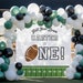 Football Birthday Backdrop Boy, First Year Down Personalized Printed ...