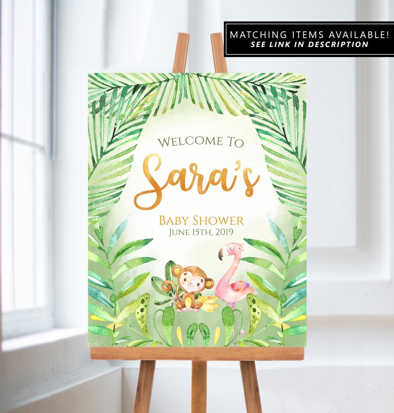 Safari Theme Baby Shower Diaper Raffle Sign Printable Digital - Etsy