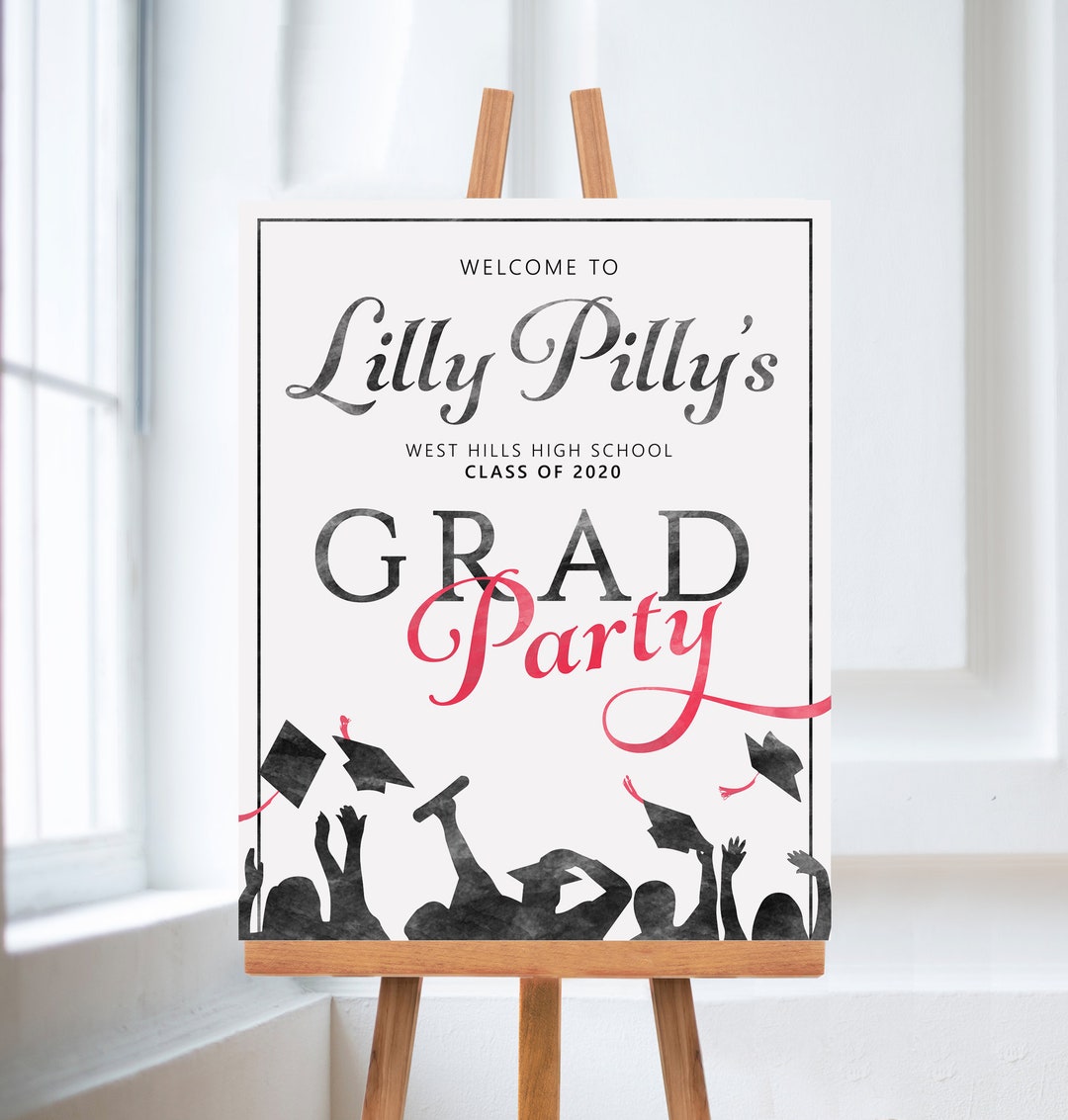 Personalized Class of 2021 Graduation Welcome Sign Grad Sign - Etsy