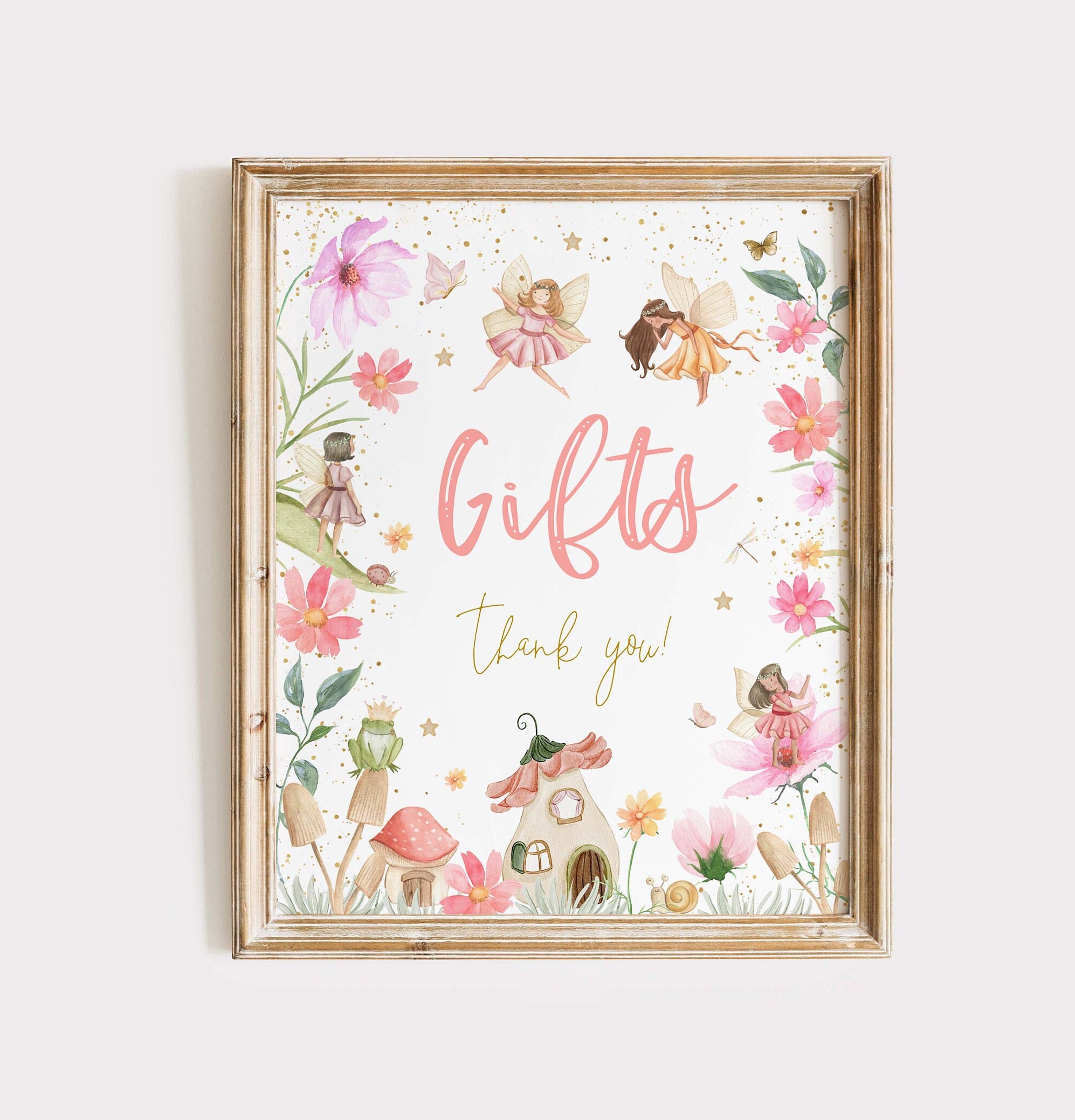 Fairy Gift Table Sign,printable Sign, Fairy First Birthday Party Decor ...