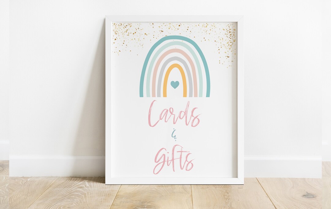 Pastel Rainbow Sanitation Station Colorful, 1st Birthday Sanitation ...