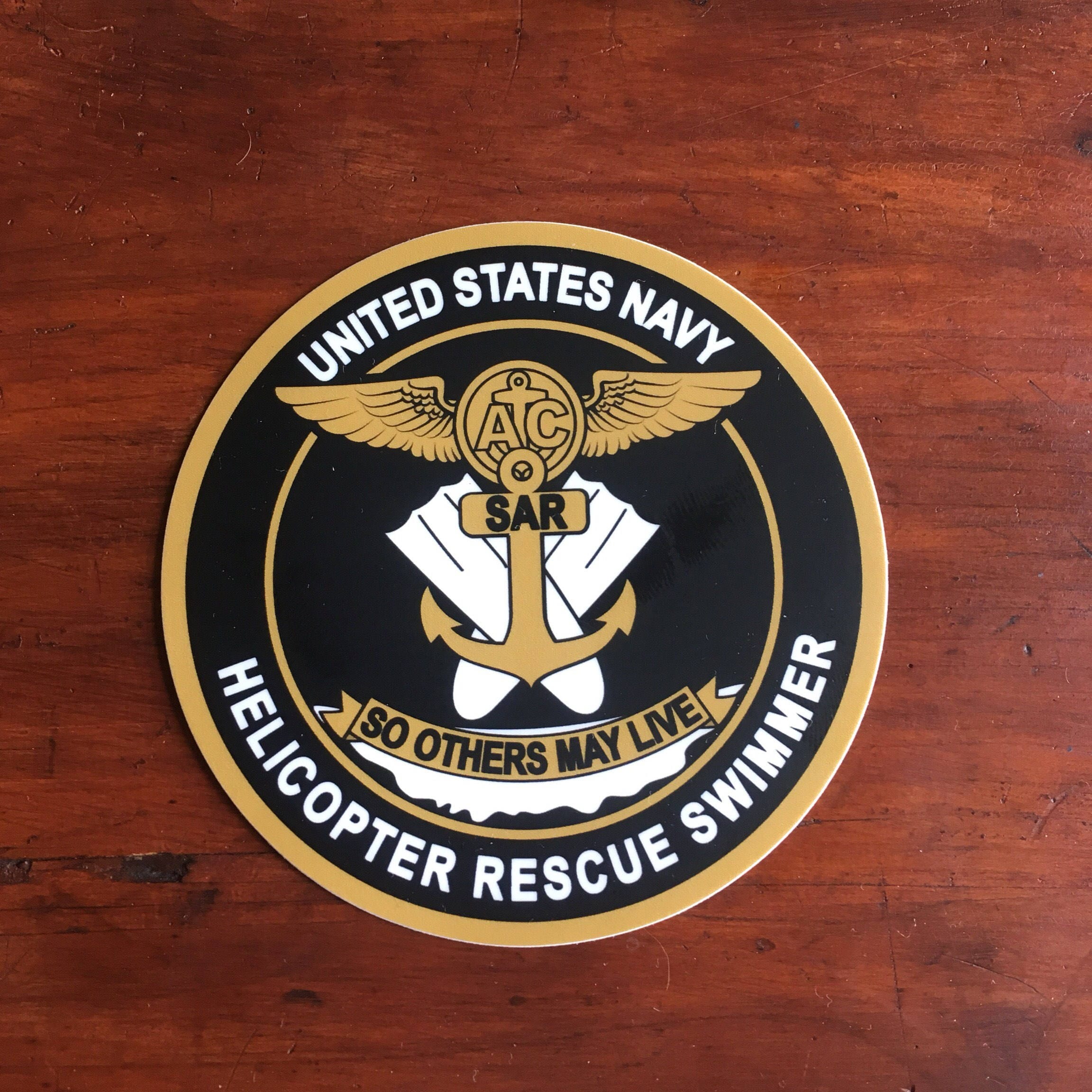 United States Navy Helicopter Rescue Swimmer Sticker - Etsy