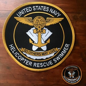 Navy Helicopter Search and Rescue Swimmer SAR Naval Aircrew Wings 12 ...