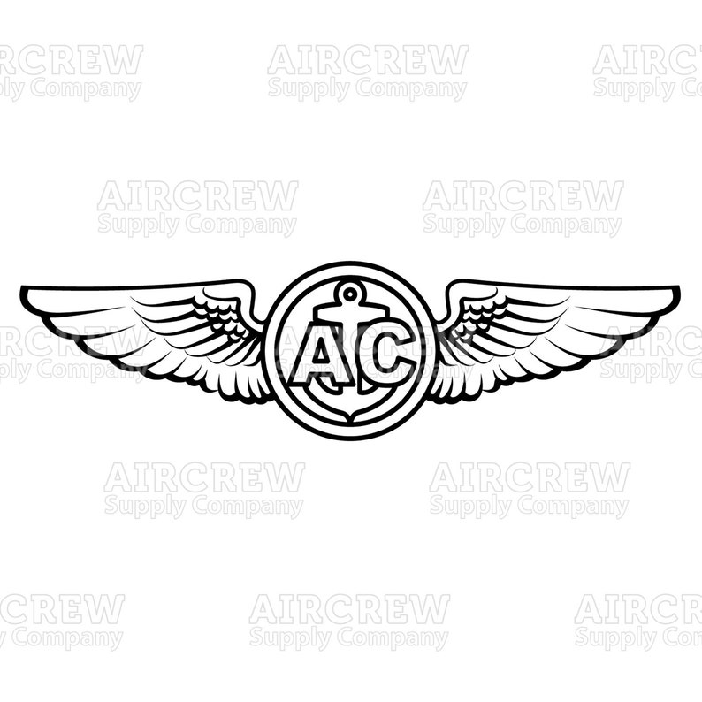 Naval Aircrew Wings Navy Aircrew Wings Enlisted Aircrew - Etsy