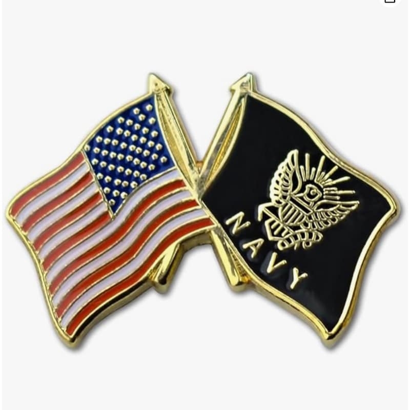 Navy Pin - Etsy