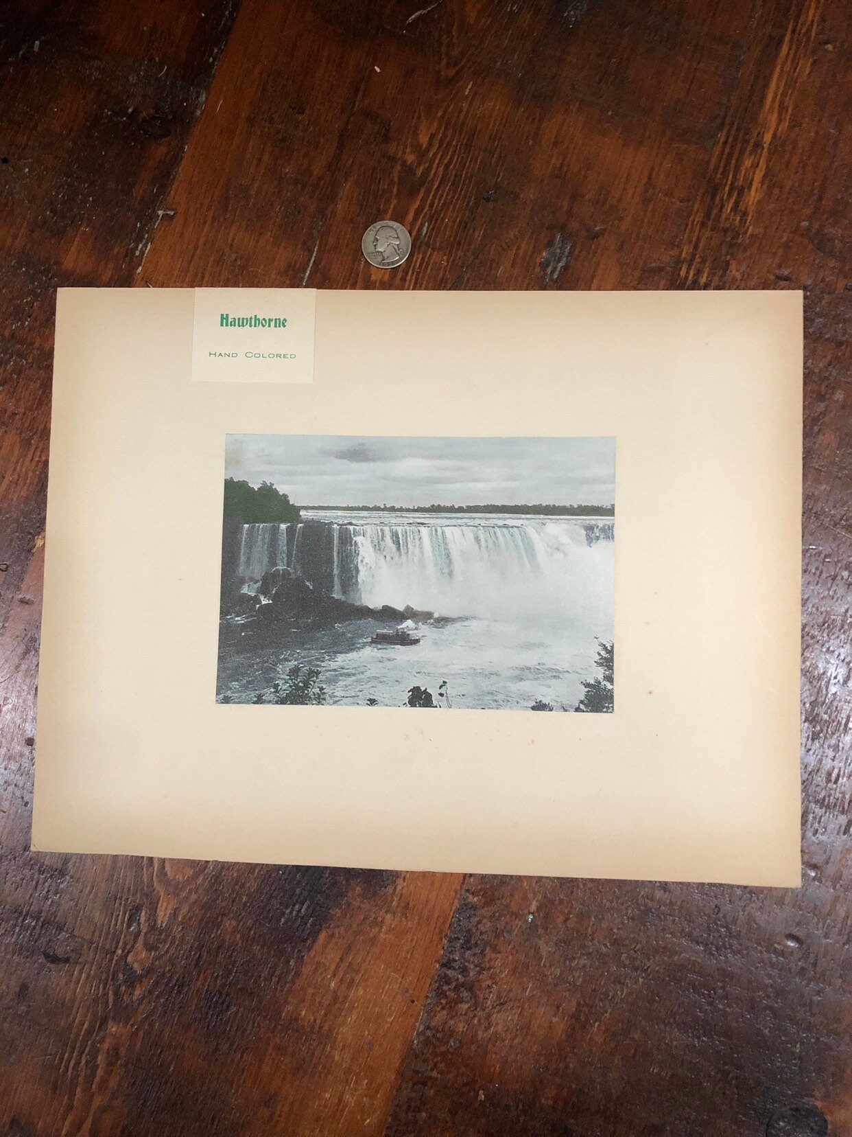 Vintage Waterfall Photo Vintage Hand Tinted Photo - Etsy