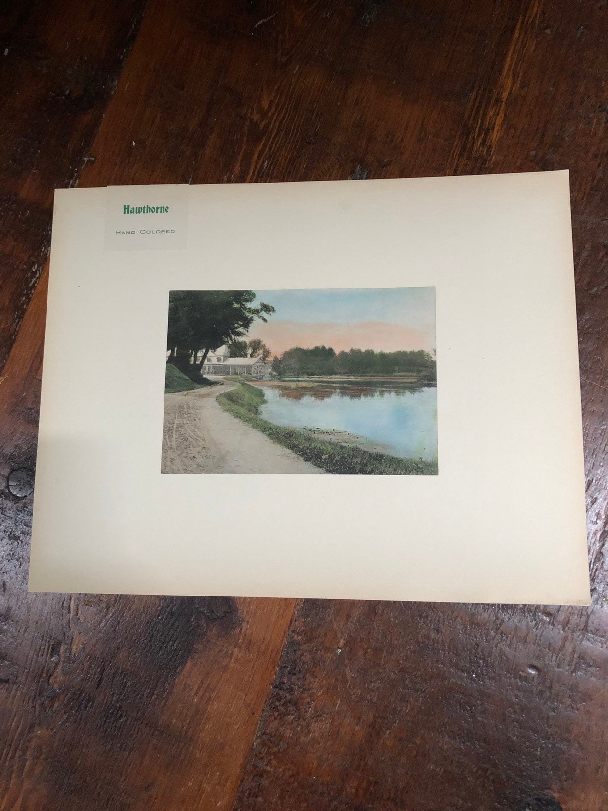 Hand Tinted Landscape Photo, Hand Colored Photograph - Etsy