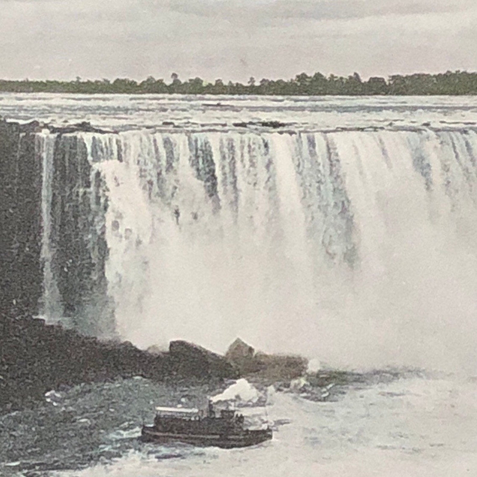 Vintage Waterfall Photo Vintage Hand Tinted Photo - Etsy