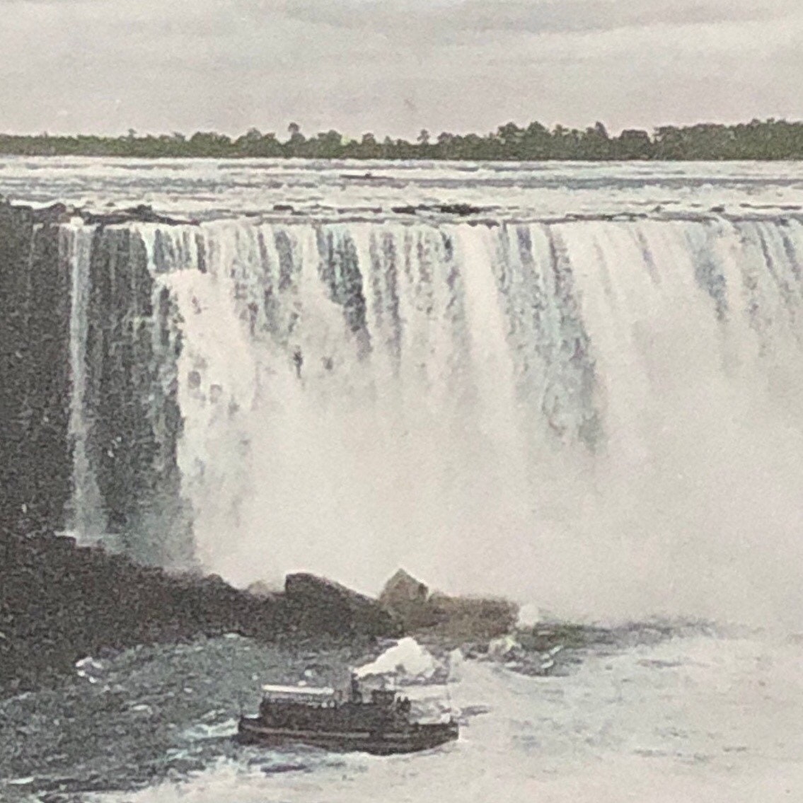 Vintage Waterfall Photo Vintage Hand Tinted Photo - Etsy